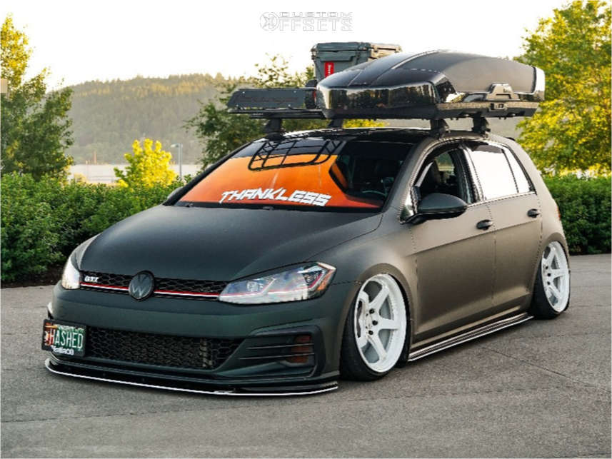 2018 Volkswagen GTI with 18x9.5 25 Advan Racing Gt Beyond and 215/35R18 ...