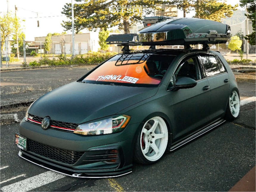 2018 Volkswagen GTI with 18x9.5 25 Advan Racing Gt Beyond and 215/35R18 ...