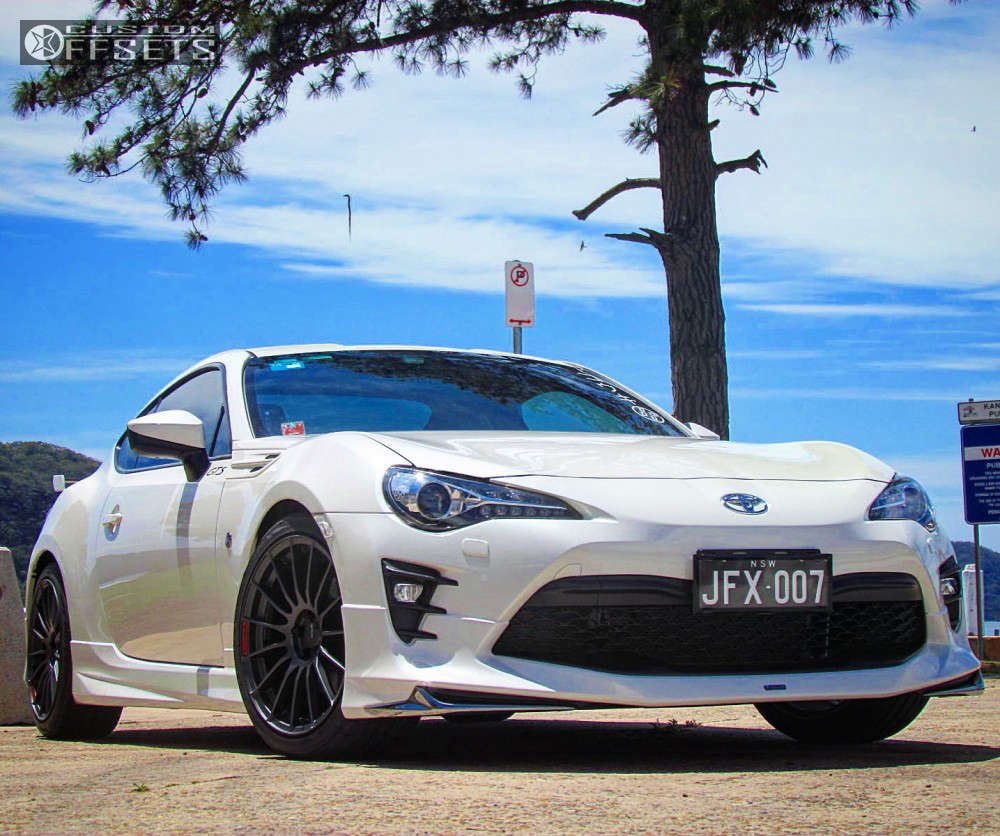 2016 Toyota 86 with 18x8.5 42 Enkei Rs05-rr and 235/40R18 Bridgestone ...