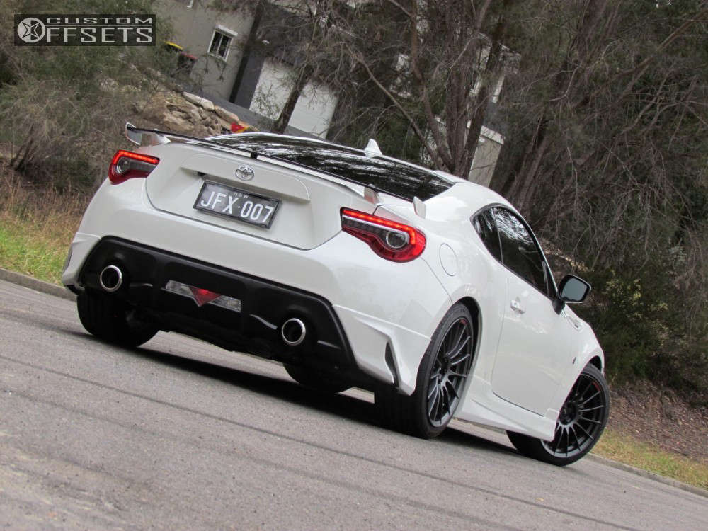 2016 Toyota 86 with 18x8.5 42 Enkei Rs05-rr and 235/40R18 Bridgestone ...