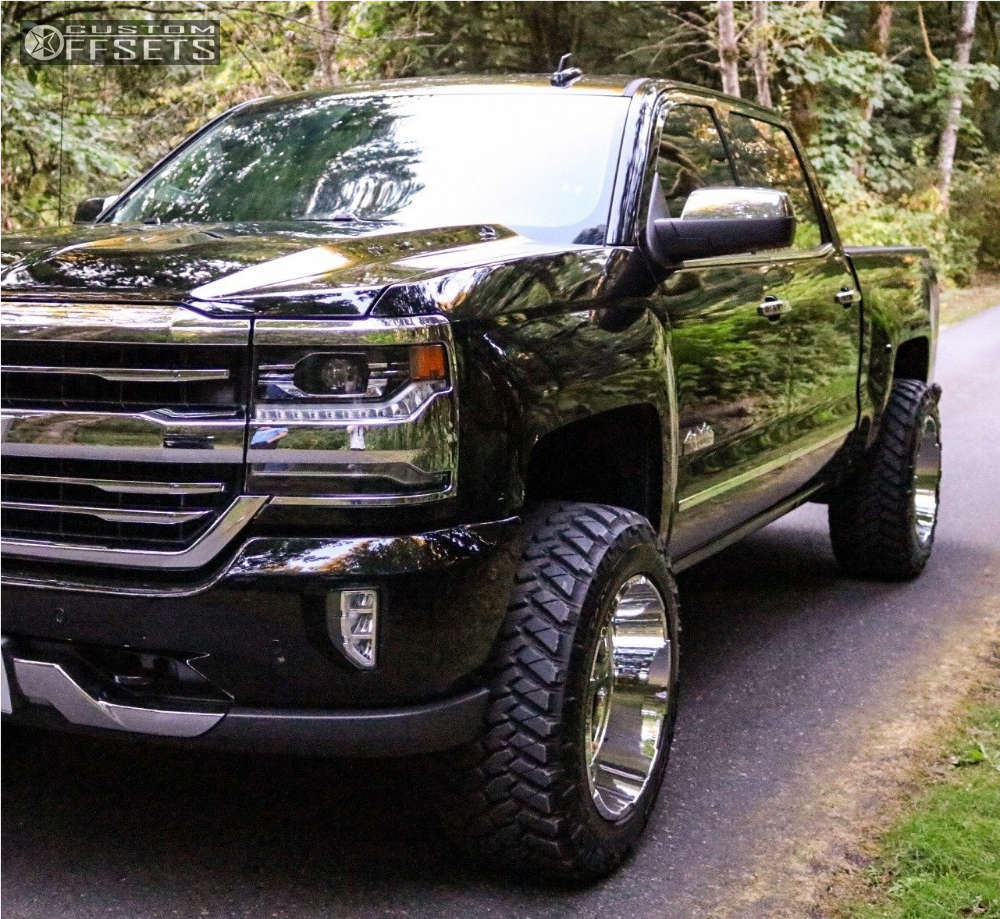 2016 Chevrolet Silverado 1500 with 20x12 -44 Hostile Havoc and 305 ...