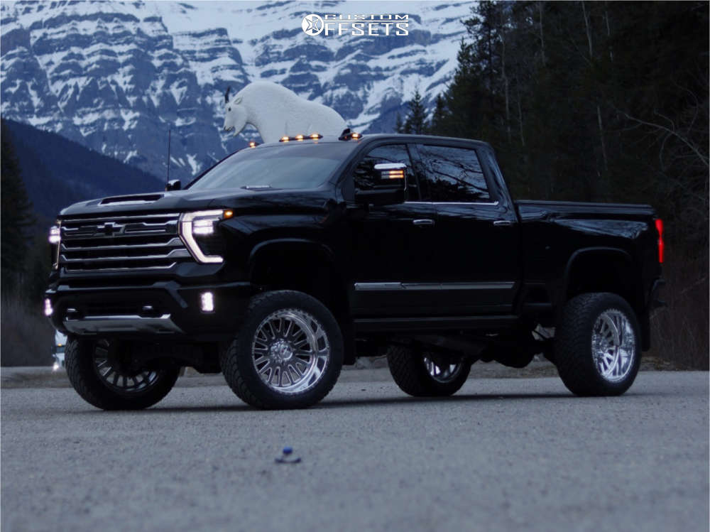 2024 Chevrolet Silverado 3500 HD with 24x12 -40 American Force Atom Ss ...