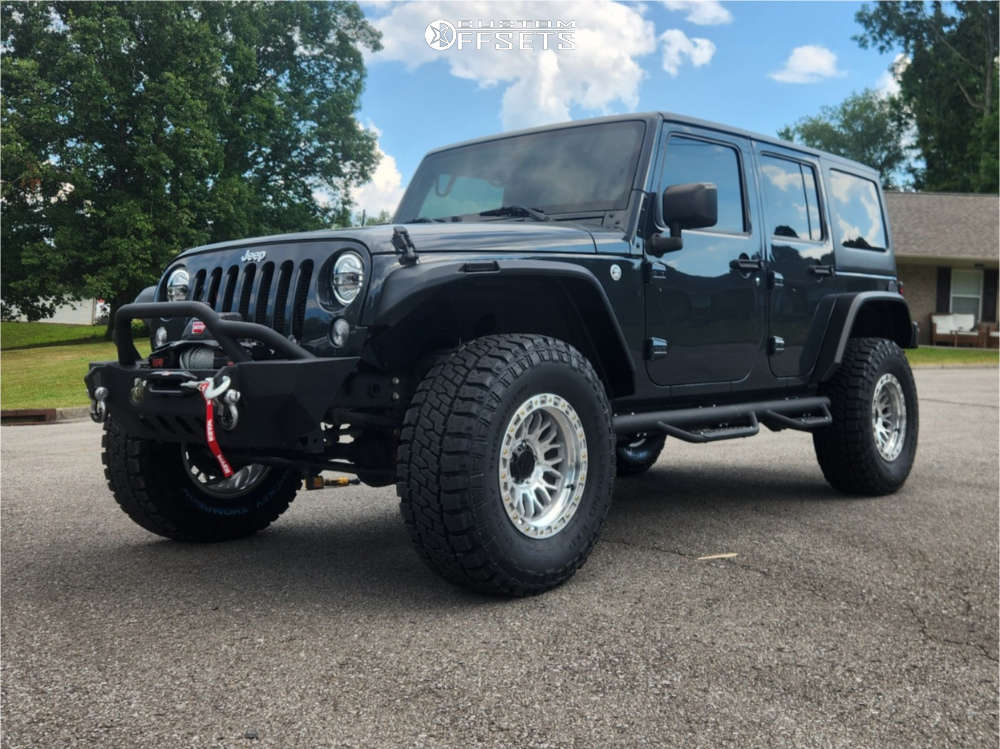 2017 Jeep Wrangler with 17x9 -12 Lock Offroad Wheels Combat and 315 ...