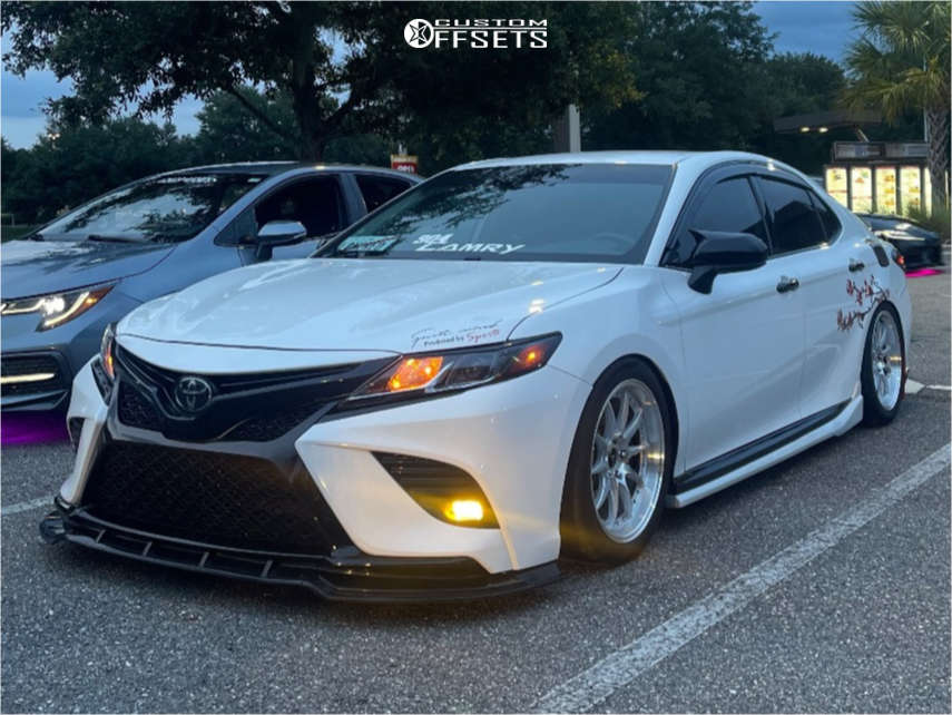2020 Toyota Camry with 18x8.5 35 Aodhan Ds07 and 235/45R18 Continental ...