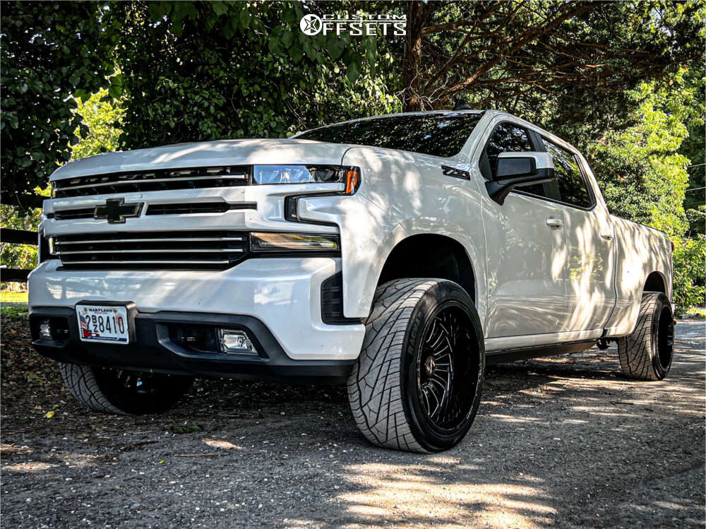 2019 Chevrolet Silverado 1500 with 22x12 -51 ARKON OFF-ROAD Alexander ...