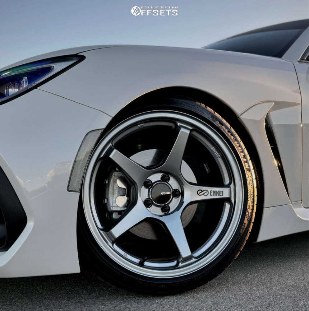 2023 Subaru BRZ with 18x9.5 45 Enkei Ts-5 and 245/35R18 Michelin Pilot ...