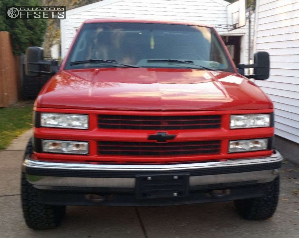 1995 Chevrolet K1500 with 16x8 0 American Racing ATX Predator and 245 ...