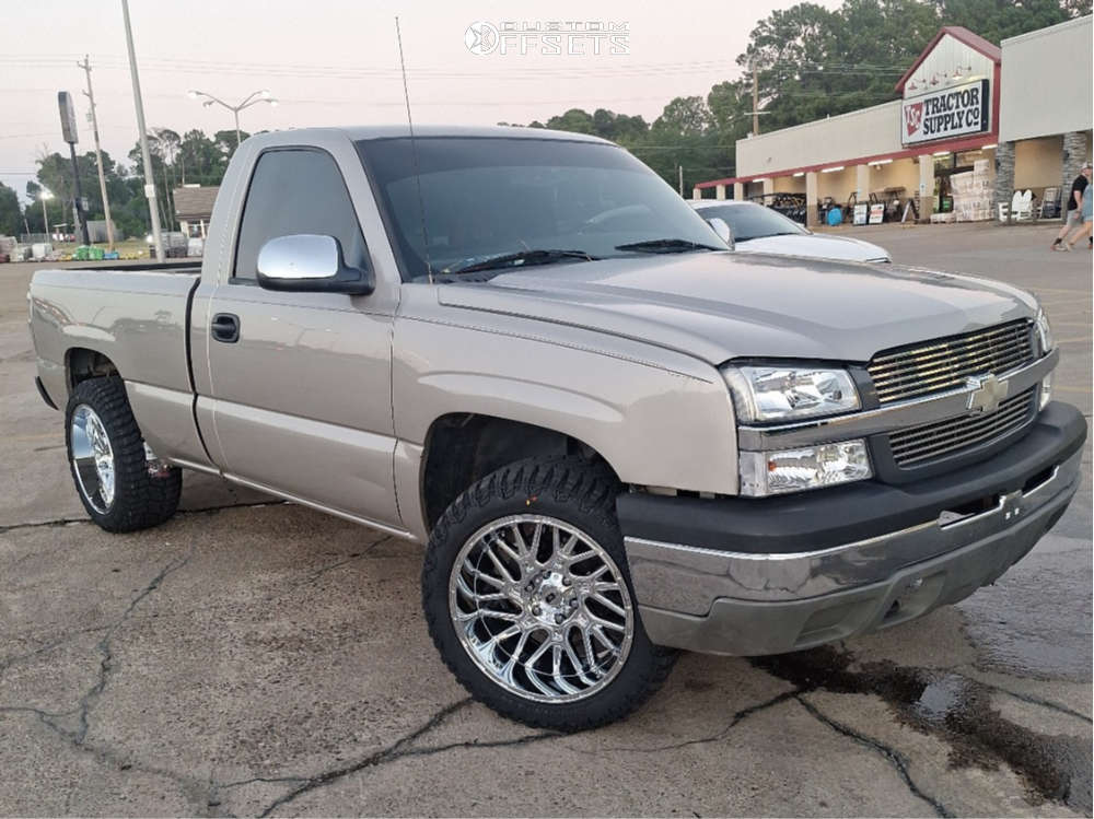 2004 Chevrolet Silverado 1500 with 20x10 -25 Vision Brawl and 265/50R20 ...