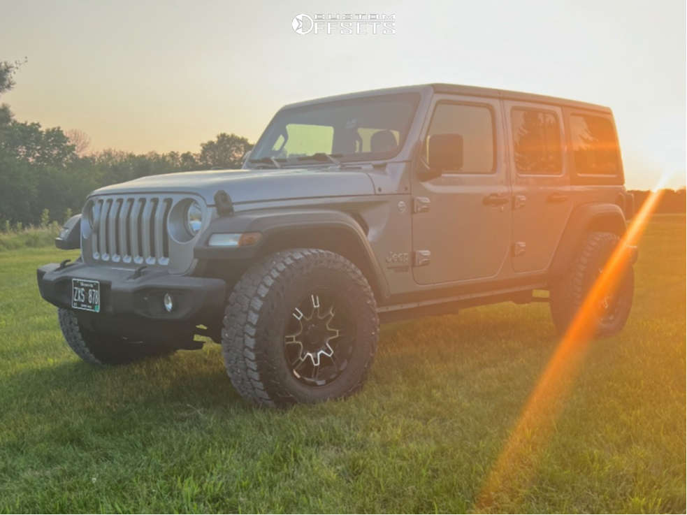 2020 Jeep Wrangler with 18x9 0 Level 8 Slingshot and 295/70R18 Mickey ...