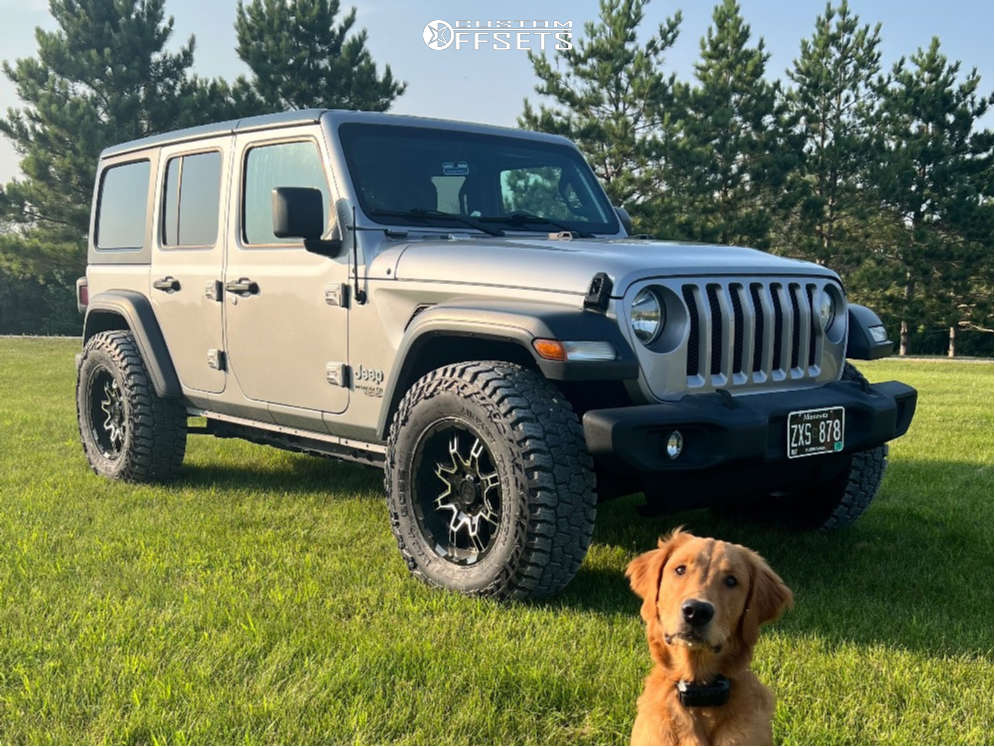 2020 Jeep Wrangler with 18x9 0 Level 8 Slingshot and 295/70R18 Mickey ...