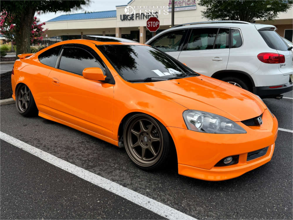 2005 Acura RSX with 18x9.5 15 ESR Cr7 and 215/35R18 Federal Ss595 and ...