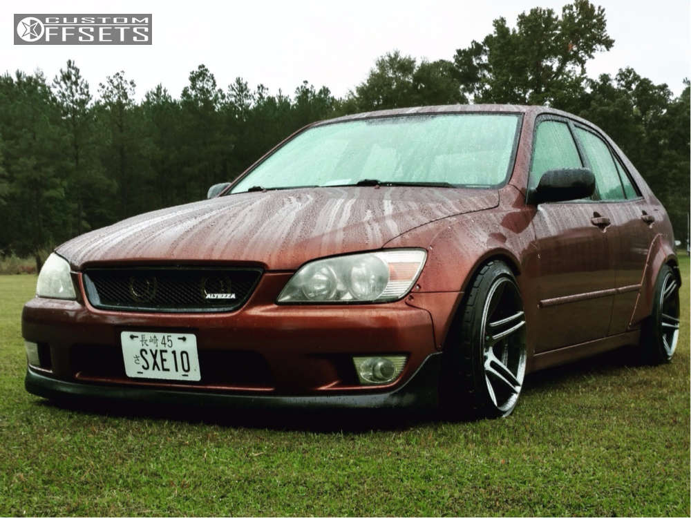 2003 Lexus IS300 with 17x10 22 Cosmis Racing S5r and 245/40R17 Federal ...