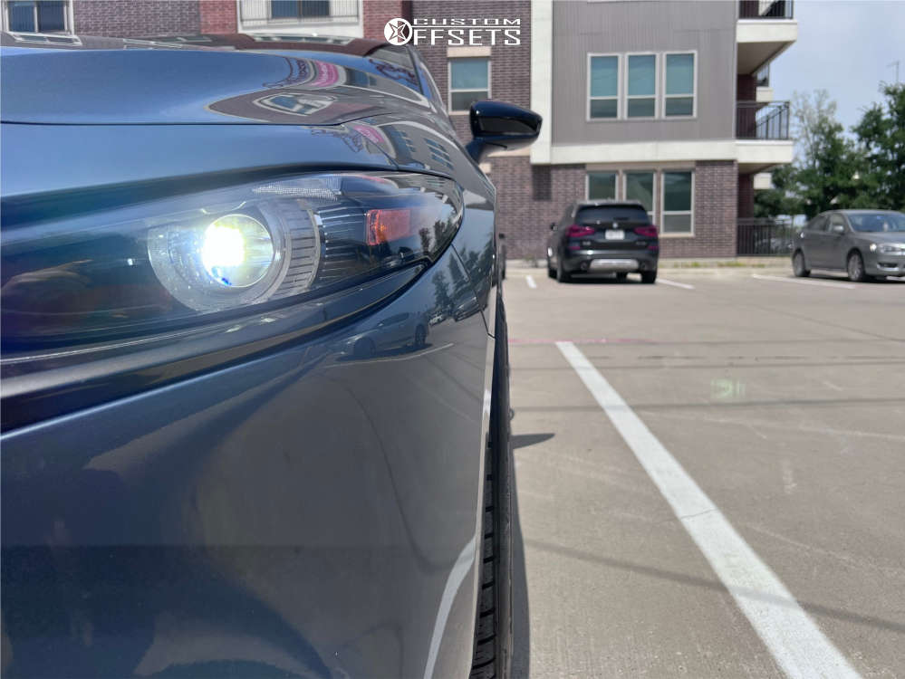 2023 Mazda 3 with 18x8.5 38 Enkei Tsr-x and 235/40R18 Continental ...