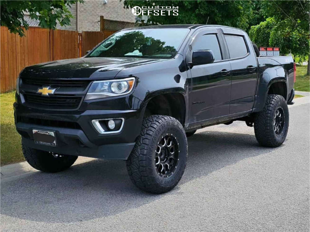 2018 Chevrolet Colorado with 18x9 18 Mayhem Warrior and 35/12.5R18 ...