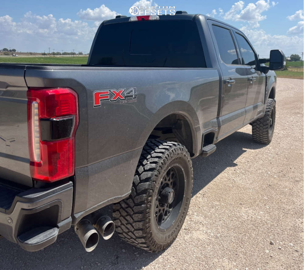 2023 Ford F-350 Super Duty with 20x12 -51 Vision Rocker and 35/12.5R20 Firestone Destination Mt2 ...