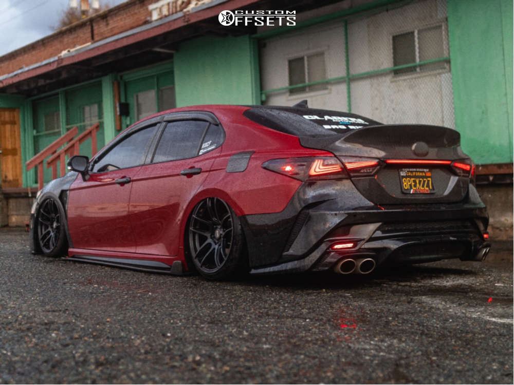2020 Toyota Camry with 19x9.5 35 ESR Cs8 and 225/35R19 Toyo Tires ...
