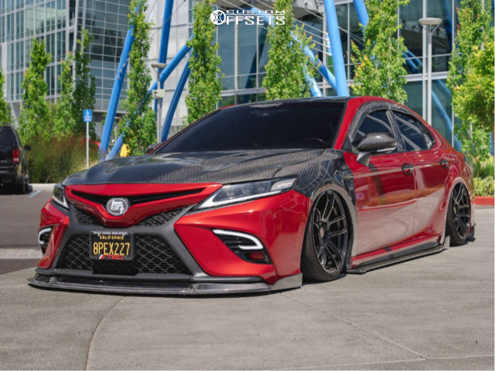 2020 Toyota Camry with 19x9.5 35 ESR Cs8 and 225/35R19 Toyo Tires ...