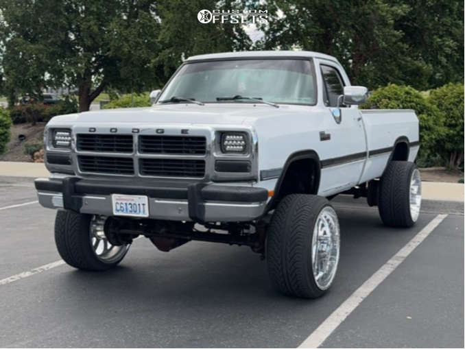 1991 Dodge W250 with 24x14 -73 American Force Blade Ss and 33/12.5R24 ...