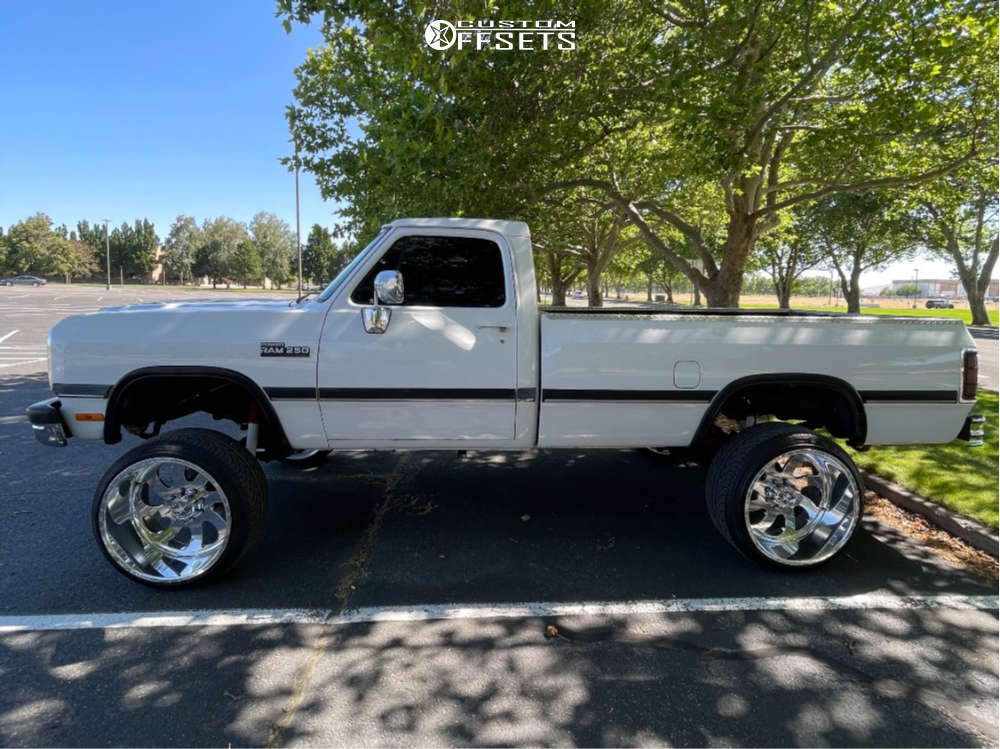 1991 Dodge W250 with 24x14 -73 American Force Blade Ss and 33/12.5R24 ...