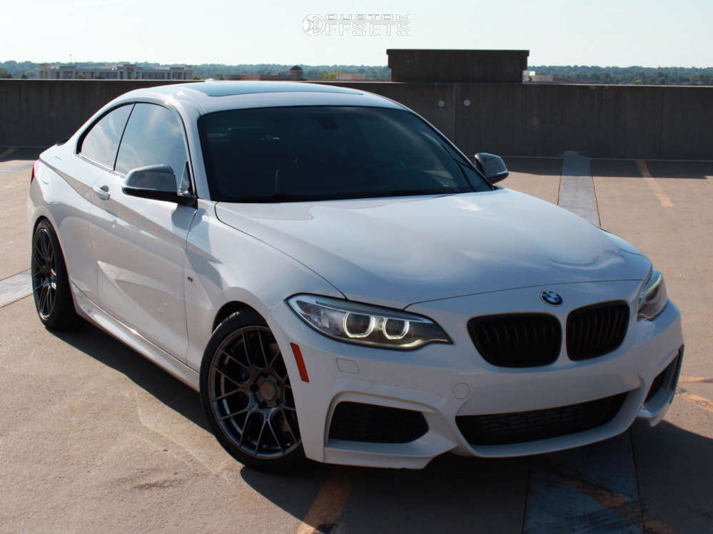 2014 BMW M235i with 18x8.5 35 Aodhan Ah-x and 235/40R18 Michelin Pilot ...