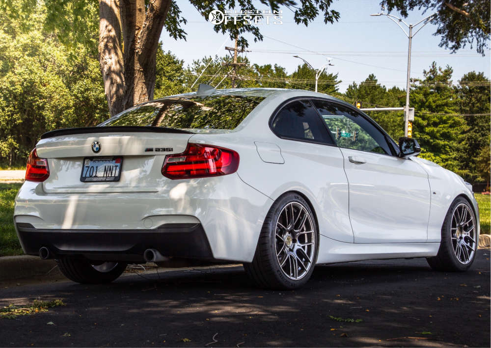 2014 BMW M235i with 18x8.5 35 Aodhan Ah-x and 235/40R18 Michelin Pilot ...
