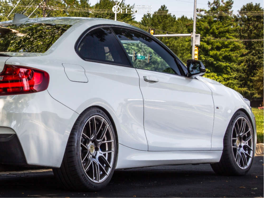 2014 BMW M235i with 18x8.5 35 Aodhan Ah-x and 235/40R18 Michelin Pilot ...