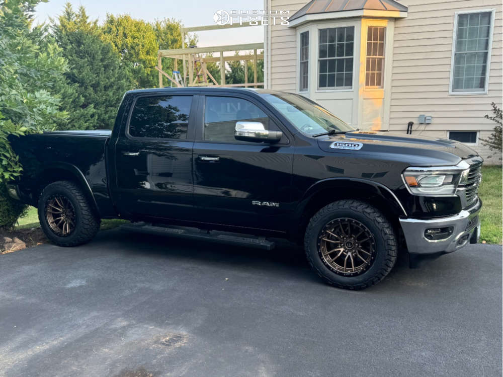 2021 Ram 1500 with 20x10 -18 Fuel Rebel 6 and 295/55R20 BFGoodrich All Terrain T/a Ko3 and Stock ...