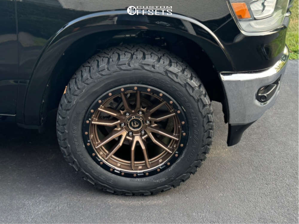2021 Ram 1500 with 20x10 -18 Fuel Rebel 6 and 295/55R20 BFGoodrich All ...