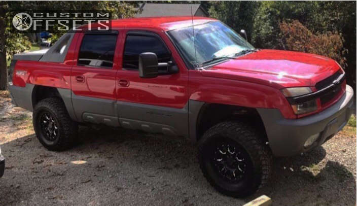 2002 Chevrolet Avalanche with 18x9 -12 Black Rhino Sierra and 35/12 ...