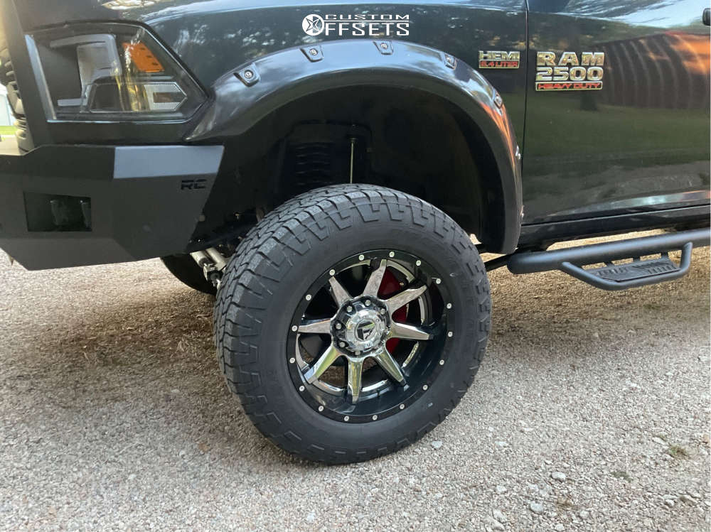 2015 Ram 2500 with 20x10 -19 Fuel Rampage and 285/60R20 Cooper ...