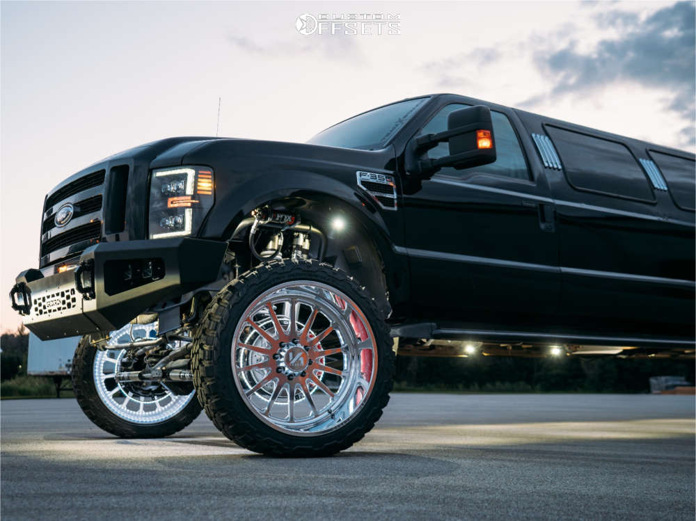 2011 Ford F-350 Super Duty with 26x14 -76 ARKON FORGED Torx and 37/14 ...