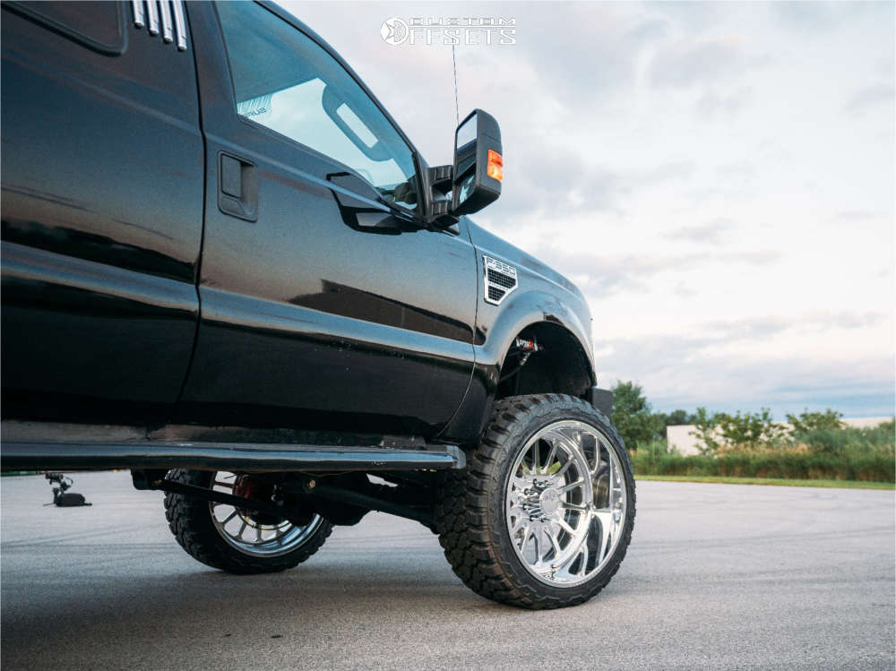 2011 Ford F-350 Super Duty with 26x14 -76 ARKON FORGED Torx and 37/14 ...