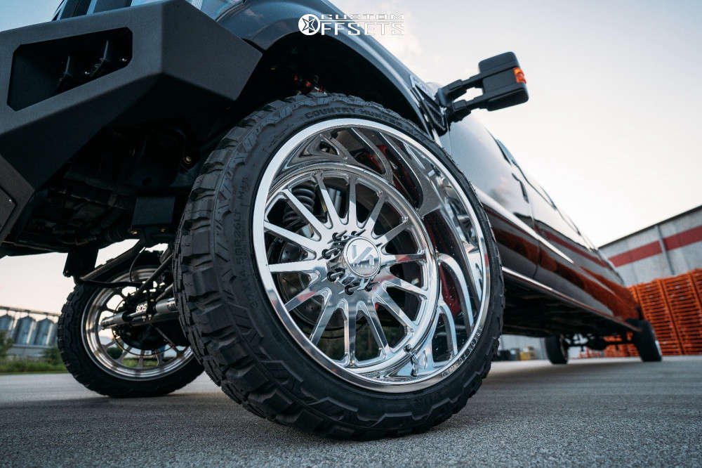2011 Ford F-350 Super Duty with 26x14 -76 ARKON FORGED Torx and 37/14 ...