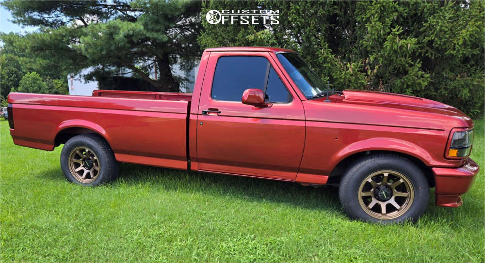 1996 Ford F-150 with 17x9 -12 Vision Flow and 275/60R17 Nexen Roadian ...