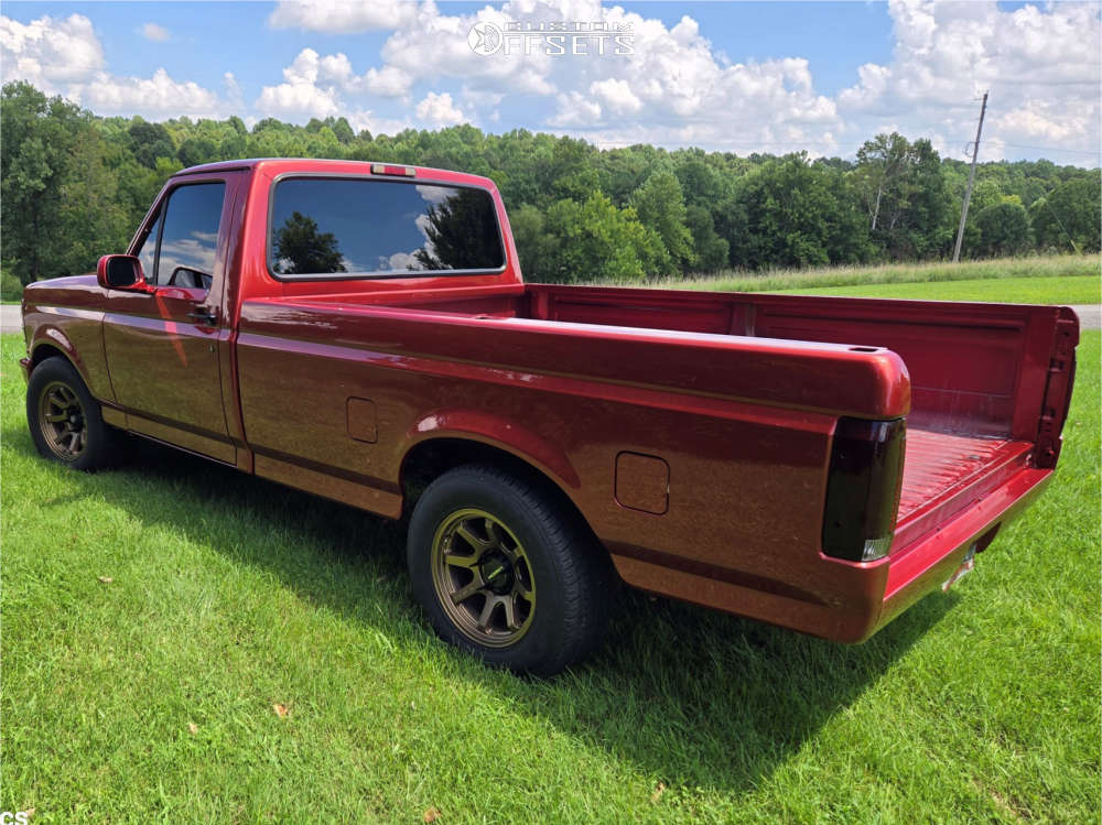 1996 Ford F-150 with 17x9 -12 Vision Flow and 275/60R17 Nexen Roadian ...