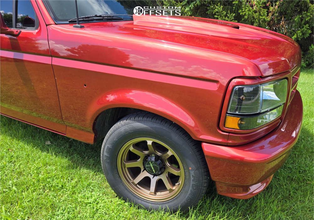 1996 Ford F-150 with 17x9 -12 Vision Flow and 275/60R17 Nexen Roadian ...