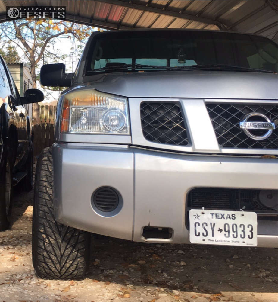 2006 Nissan Titan with 20x12 -44 Red Dirt Road Vortex and 305/50R20 ...