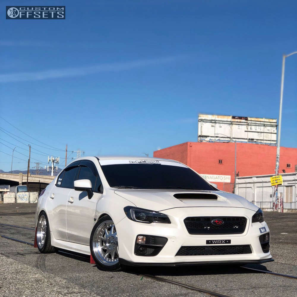 2017 Subaru WRX with 18x10.5 22 ESR Sr09 and 255/40R18 Lionhart ...