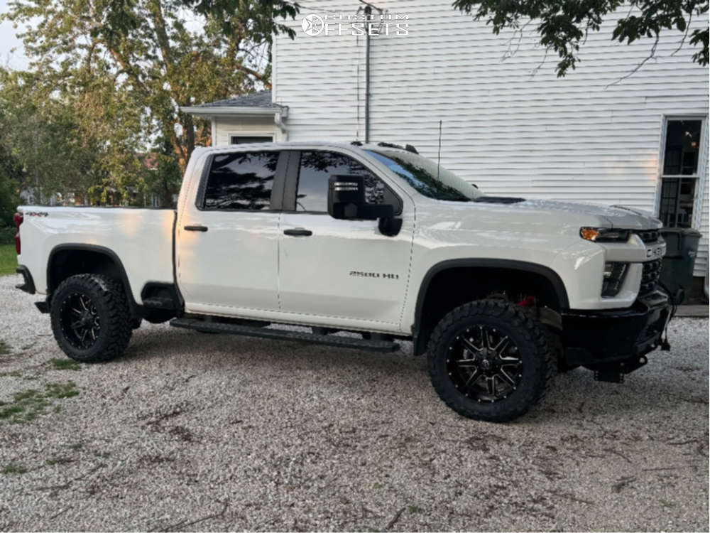 2020 Chevrolet Silverado 2500 HD with 20x10 -18 Fuel Maverick and 35/12 ...
