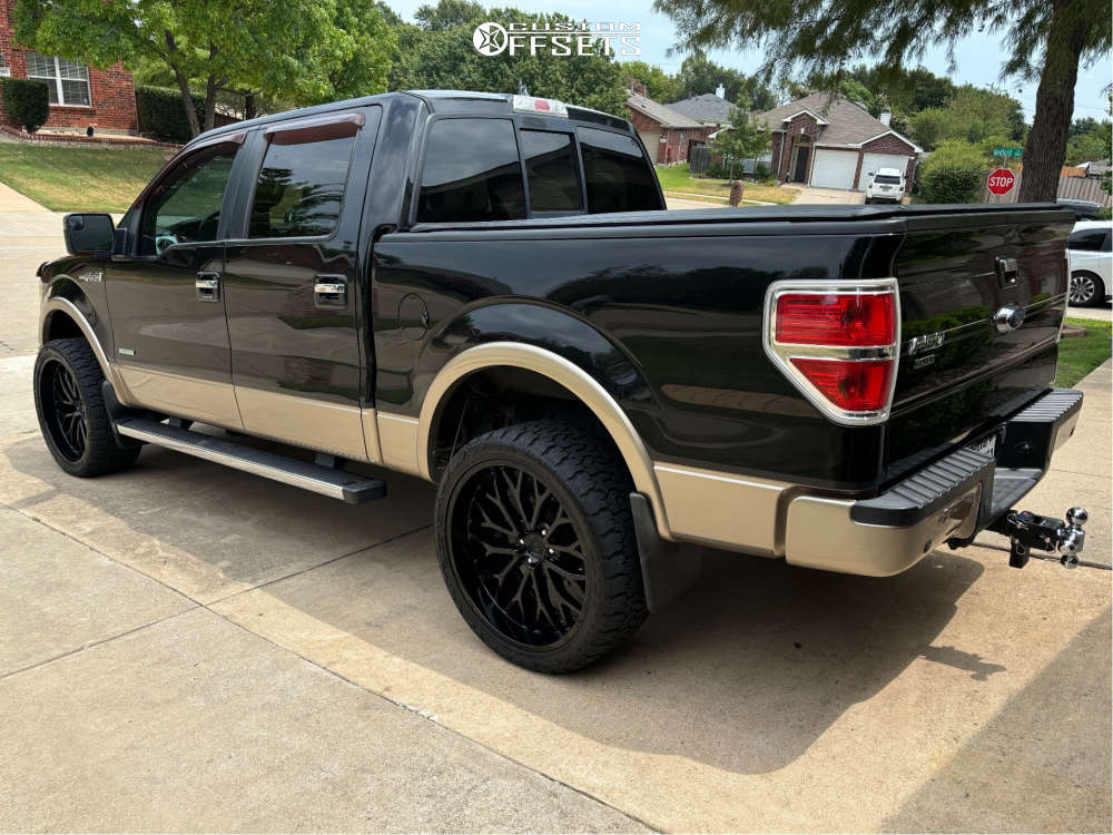 2013 Ford F-150 with 24x10 -24 TIS 565b and 33/12.5R24 AMP Pro At and ...