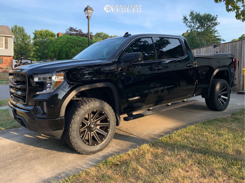 2021 GMC Sierra 1500 with 20x10 -19 Fuel Contra and 33/12.5R20 Toyo ...