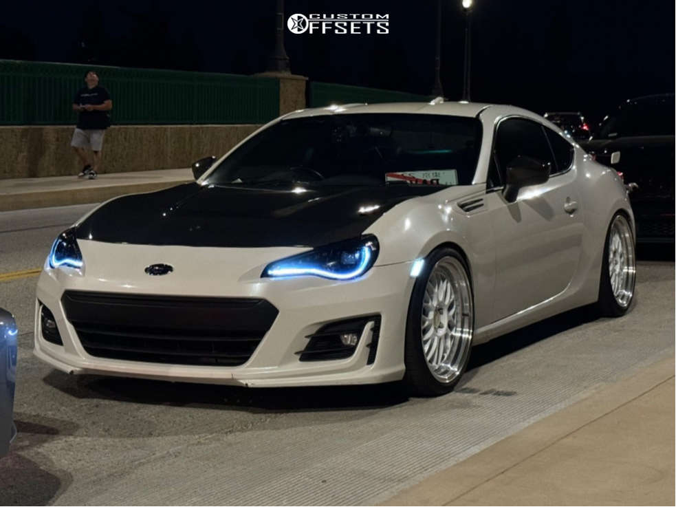 2017 Subaru BRZ with 19x10.5 22 ESR Sr01 and 235/35R19 Continental Extremecontact Dws06 Plus and ...