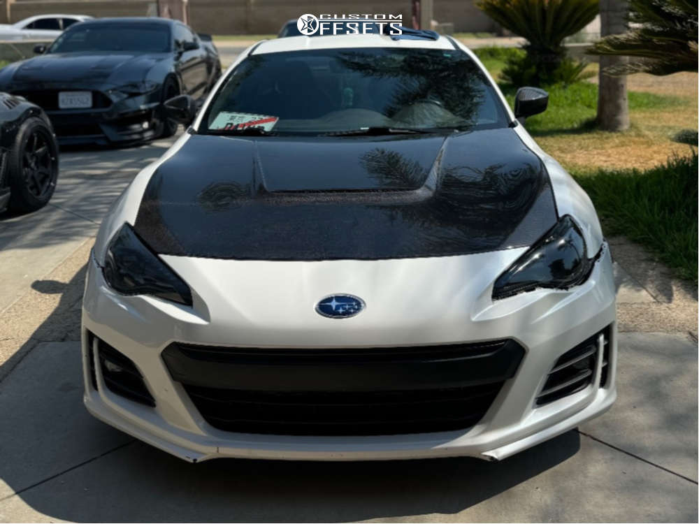 2017 Subaru BRZ with 19x10.5 22 ESR Sr01 and 235/35R19 Continental Extremecontact Dws06 Plus and ...