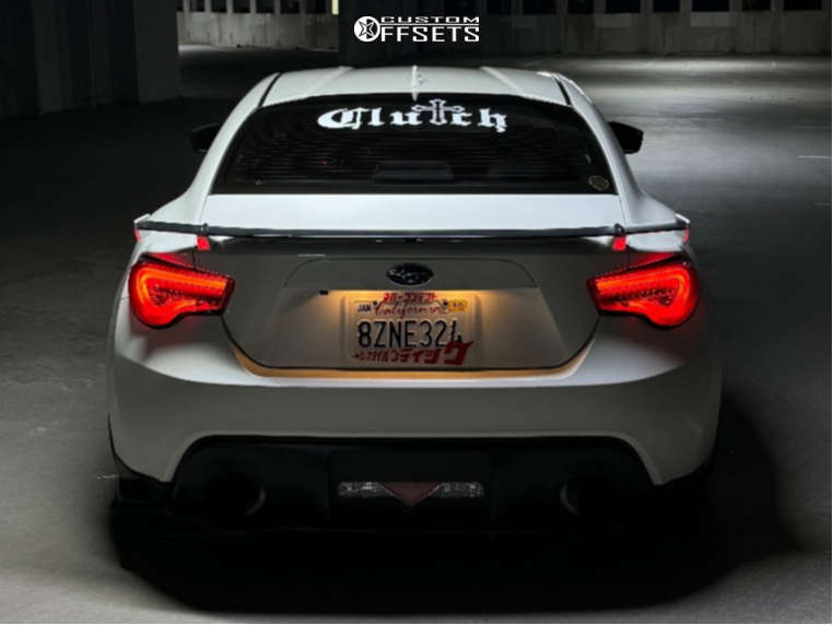 2017 Subaru BRZ with 19x10.5 22 ESR Sr01 and 235/35R19 Continental ...