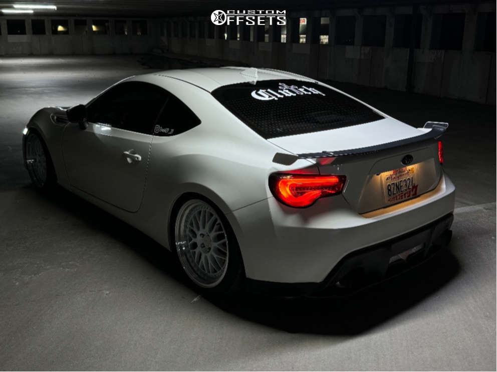 2017 Subaru BRZ with 19x10.5 22 ESR Sr01 and 235/35R19 Continental ...