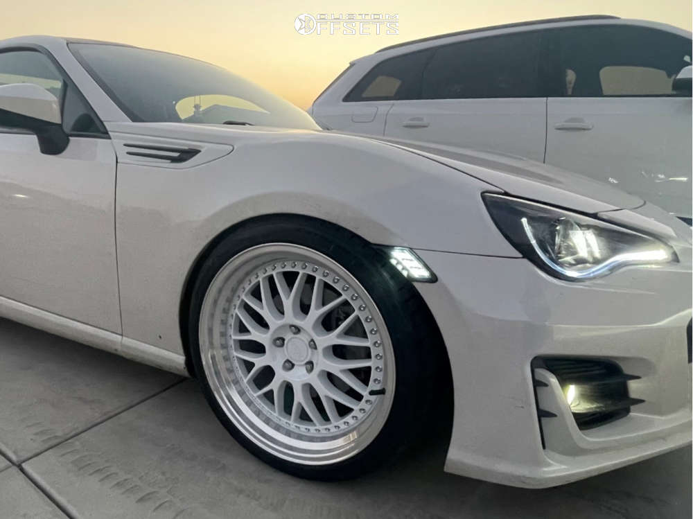 2017 Subaru BRZ with 19x10.5 22 ESR Sr01 and 235/35R19 Continental ...