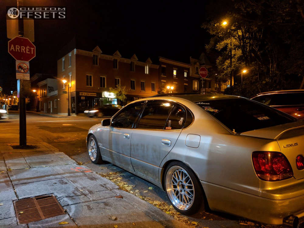 2001 Lexus GS300 with 18x8.5 32 BBS Lm and 225/40R18 Michelin Pilot ...