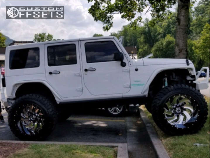 2016 Jeep Wrangler with 24x16 -99 Fuel Cleaver and 40/15.5R24 Toyo ...