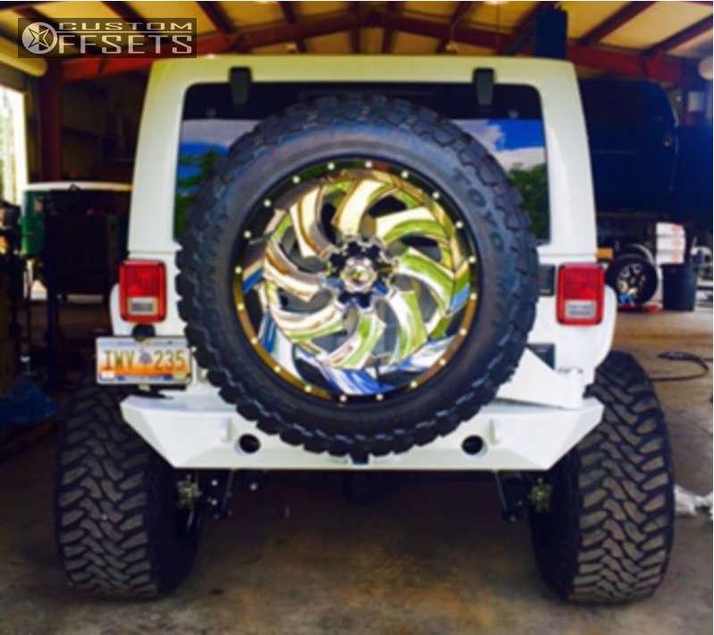 2016 Jeep Wrangler with 24x16 -99 Fuel Cleaver and 40/15.5R24 Toyo ...