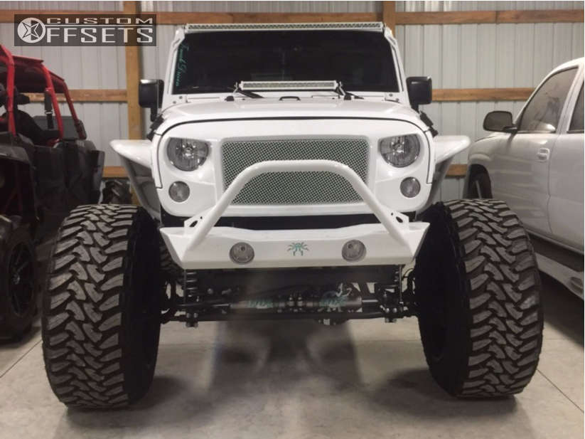 2016 Jeep Wrangler with 24x16 -99 Fuel Cleaver and 40/15.5R24 Toyo ...